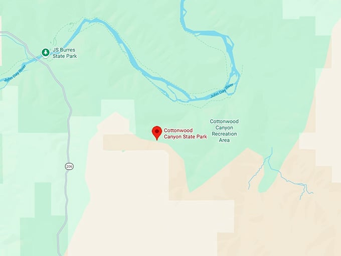 16. cottonwood canyon state park map