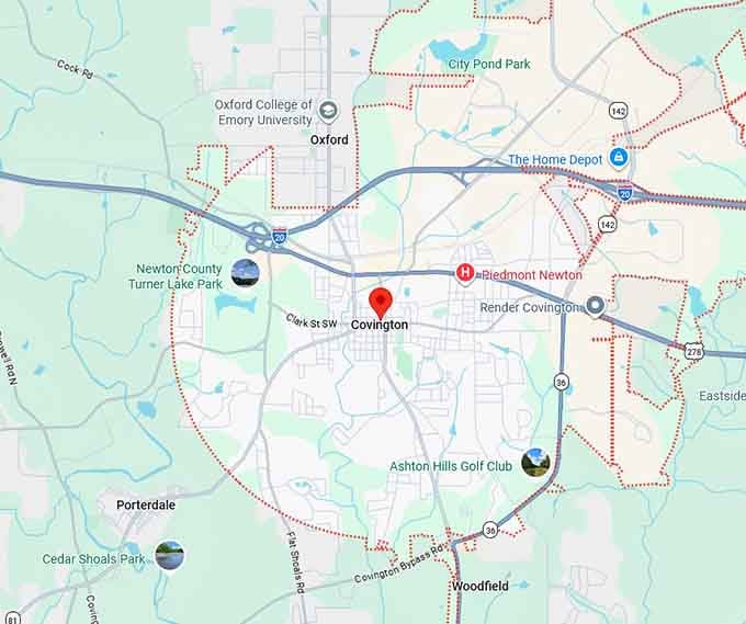 16. covington, ga map