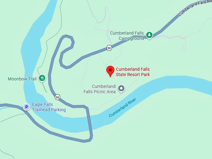 16. cumberland falls state resort park map