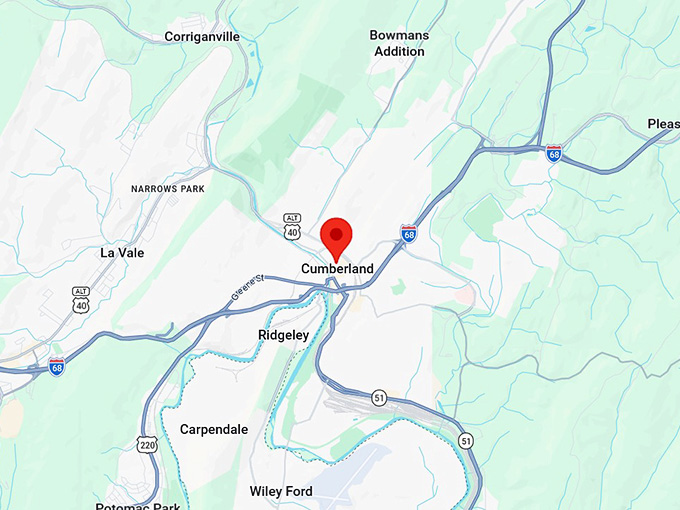 16. cumberland md map