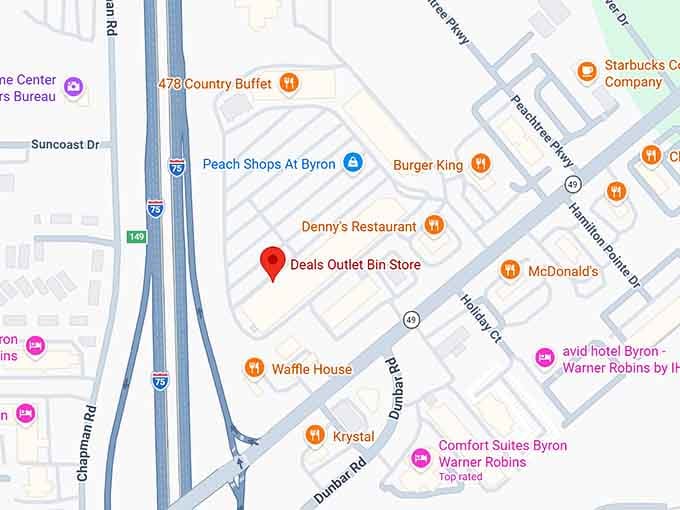 16. deals outlet bin store map