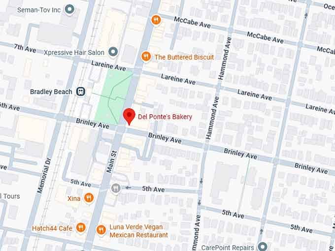 16. del ponte's bakery map