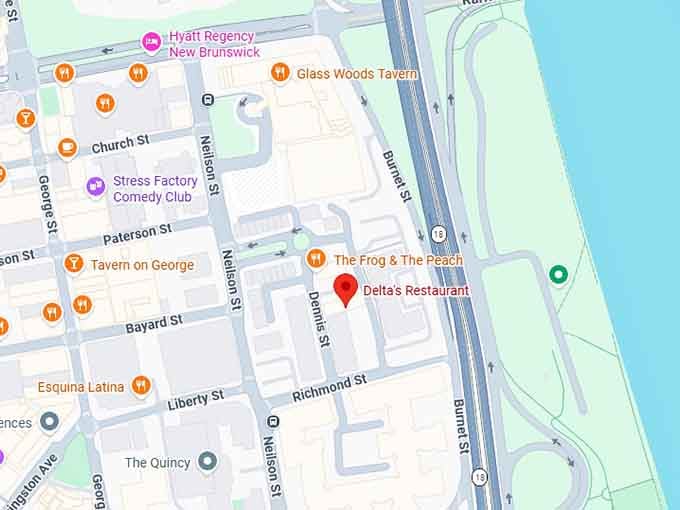 16. delta's restaurant map