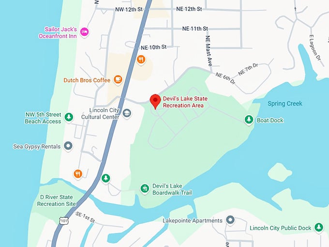 16. devil's lake state recreation area map