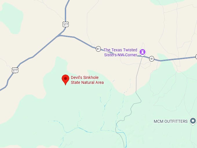 16. devil's sinkhole state natural area map