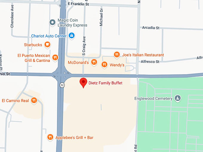 16. dietz family buffet map