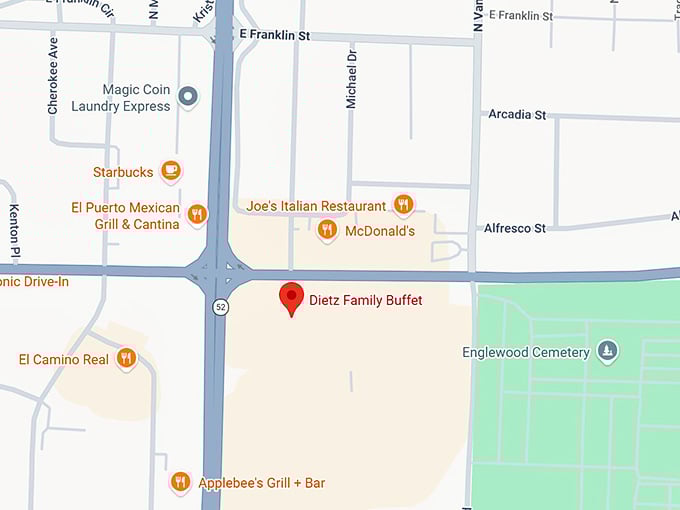 16. dietz family buffet map