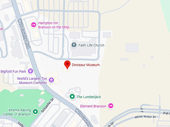 16. dinosaur museum map