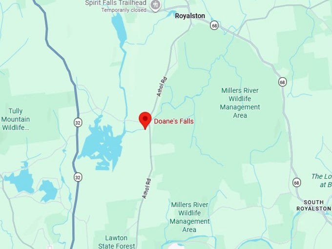 16. doane's falls map