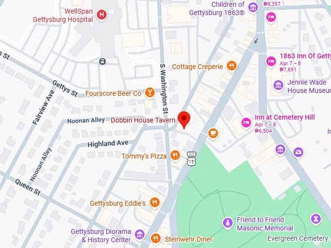 16. dobbin house tavern map