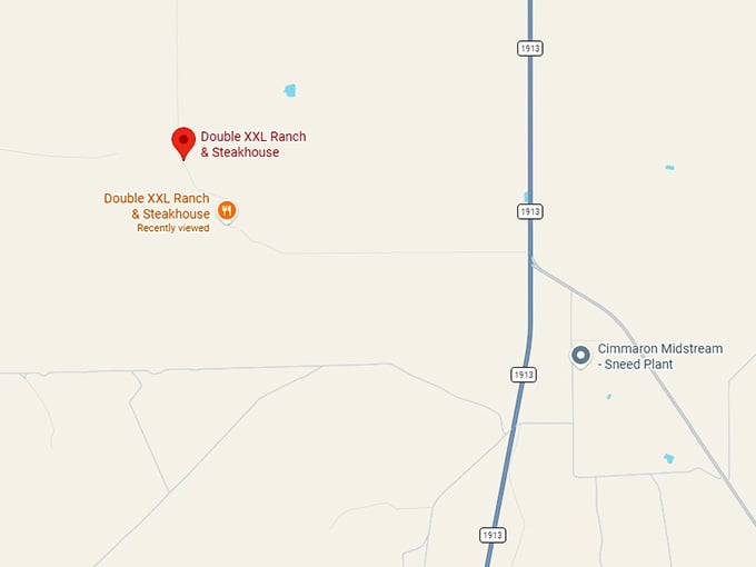16. double xxl ranch & steakhouse map