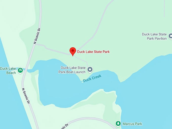 16. duck lake state park map