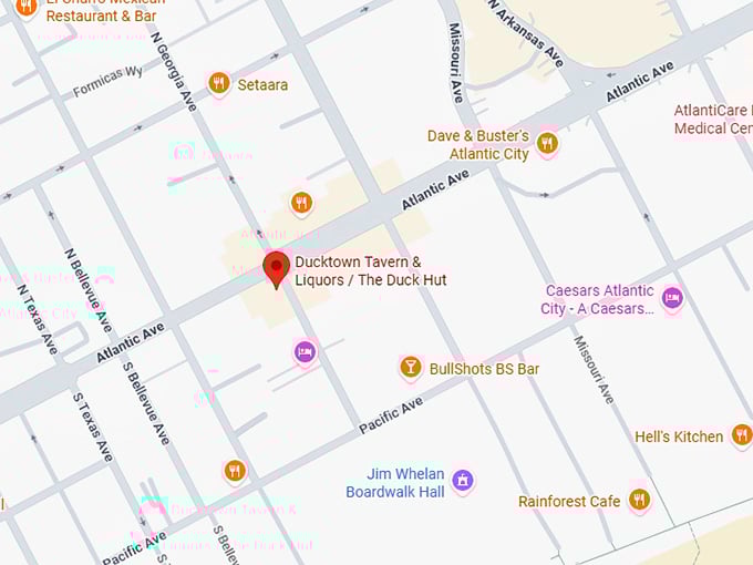 16. ducktown tavern & liquors map