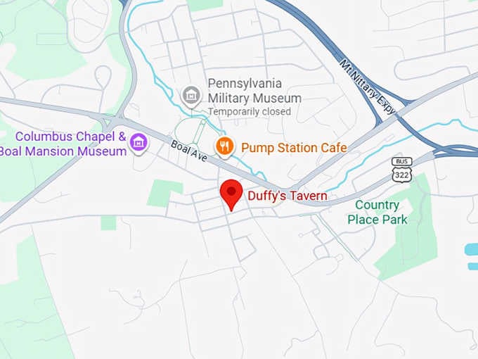 16. duffy's tavern map