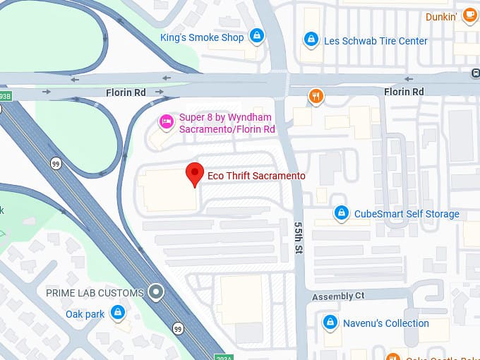 16. eco thrift sacramento map