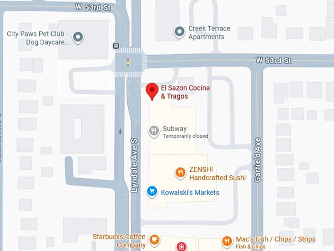 16. el sazon cocina & tragos' map