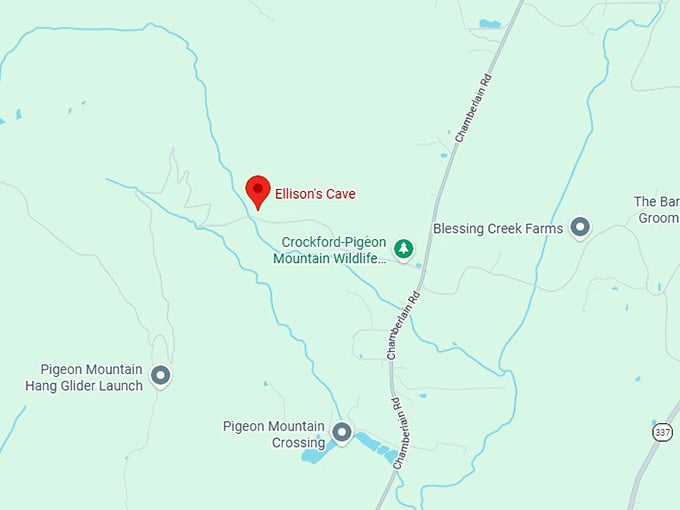 16. ellison's cave map