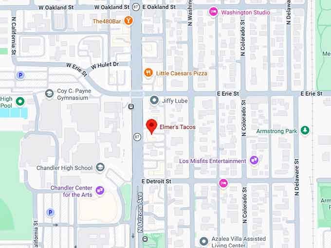 16. elmer's tacos map
