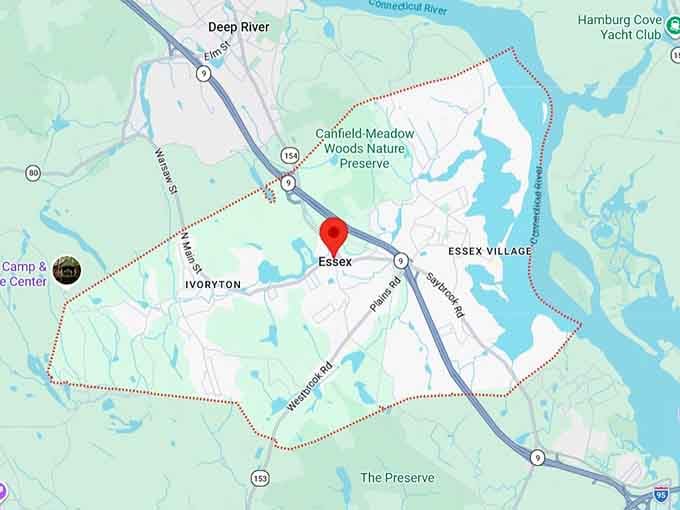 16. essex, ct map