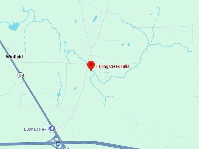 16. falling creek falls trail map