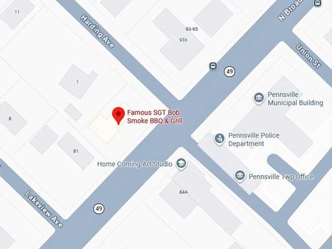 16. famous sgt bob smoke bbq & grill's map