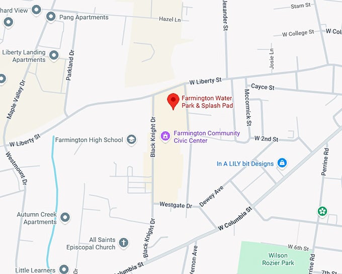 16. farmington water park & splash pad map