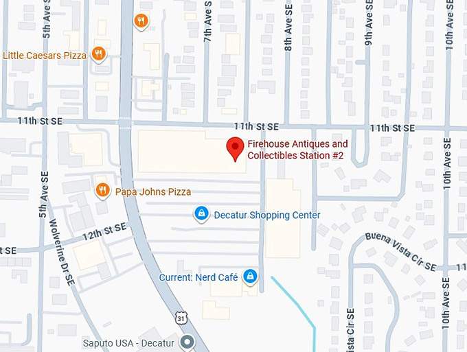16. firehouse antiques and collectibles station #2 map