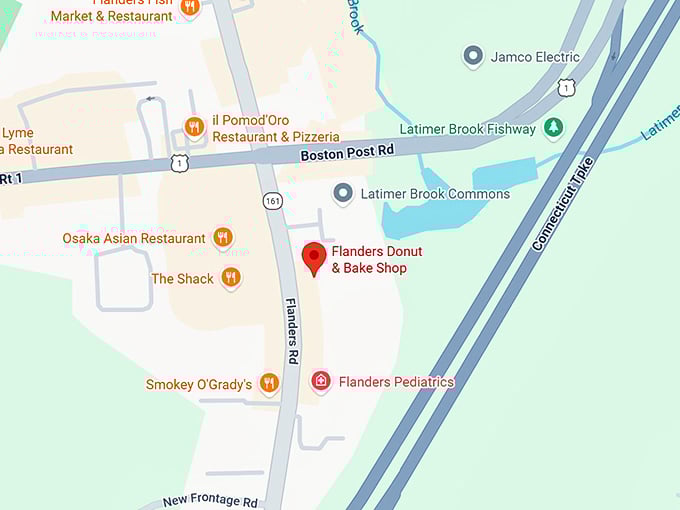 16. flanders donut & bake shop map