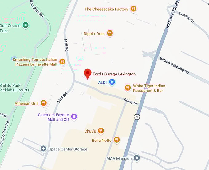 16. ford's garage lexington map