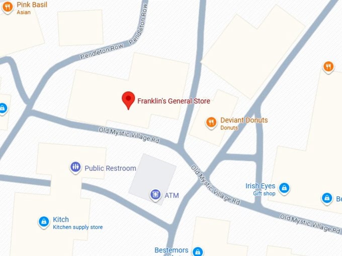 16. franklin's general store's map