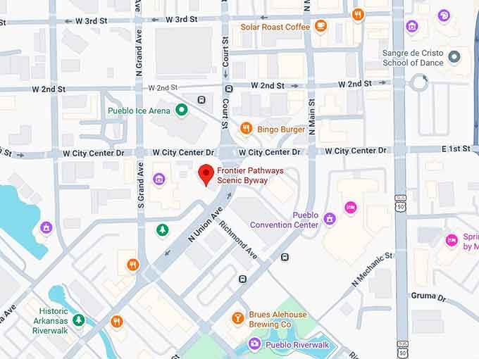 16. frontier pathways scenic and historic byway map