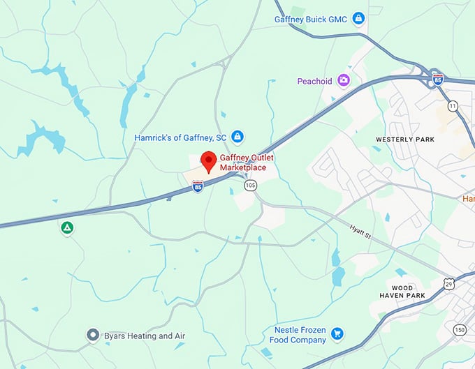 16. gaffney outlet marketplace map