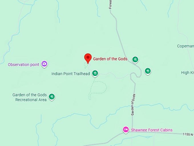 16. garden of the gods map