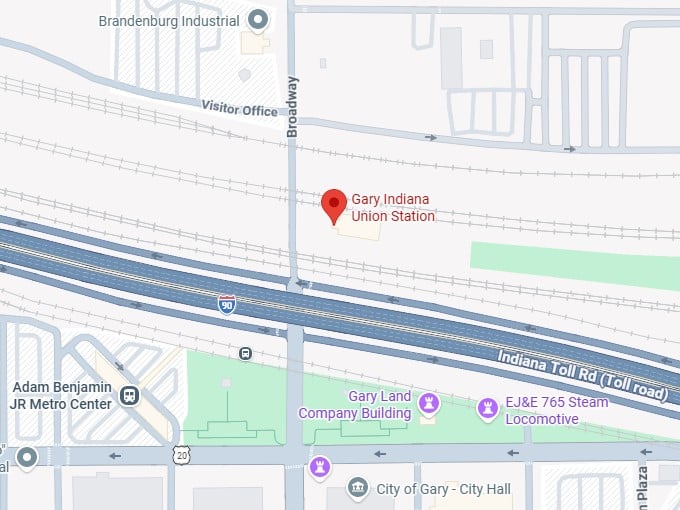 16. gary indiana union station map