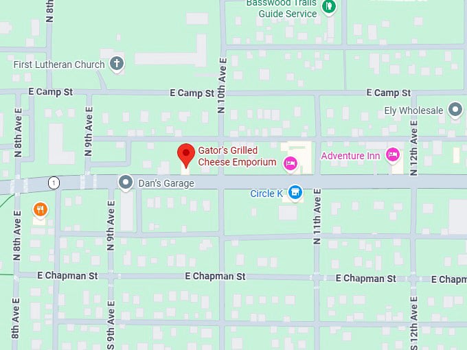 16. gator's grilled cheese emporium map