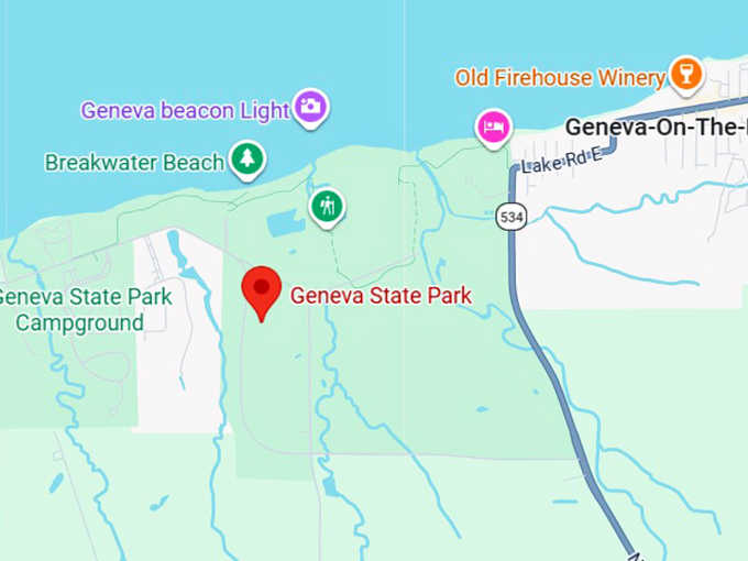 16. geneva state park map