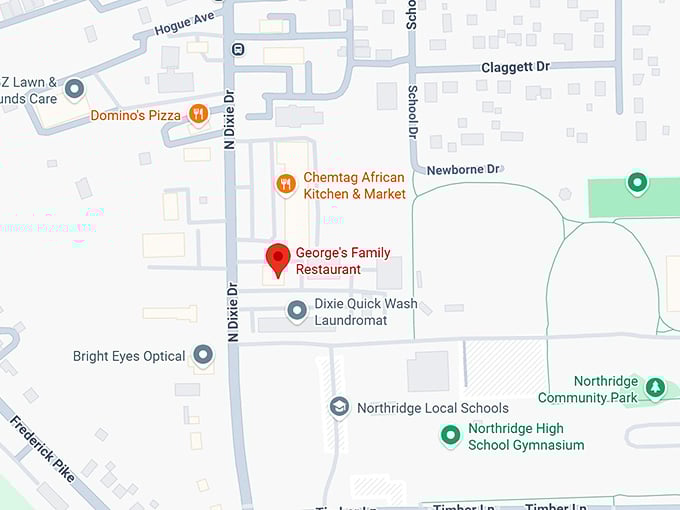 16. george's family restaurant map