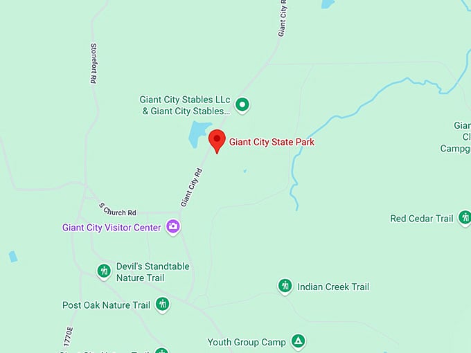 16. giant city state park map