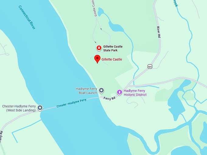 16. gillette castle map