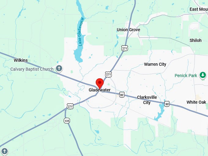 16. gladewater tx map