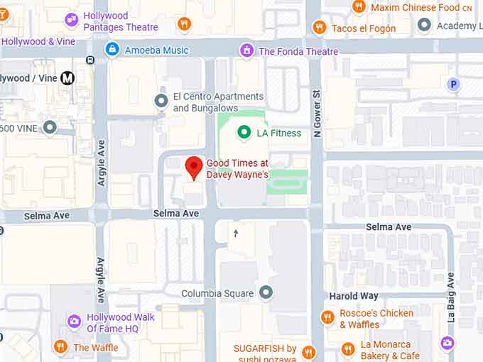 16. good times at davey wayne's map