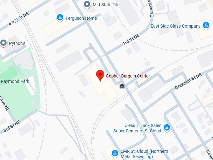 16. gopher bargain center map