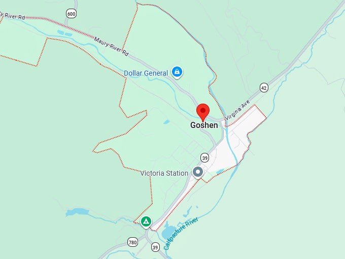16. goshen map