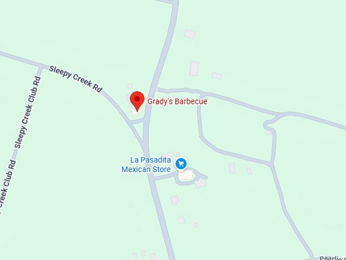 16. grady's barbecue map