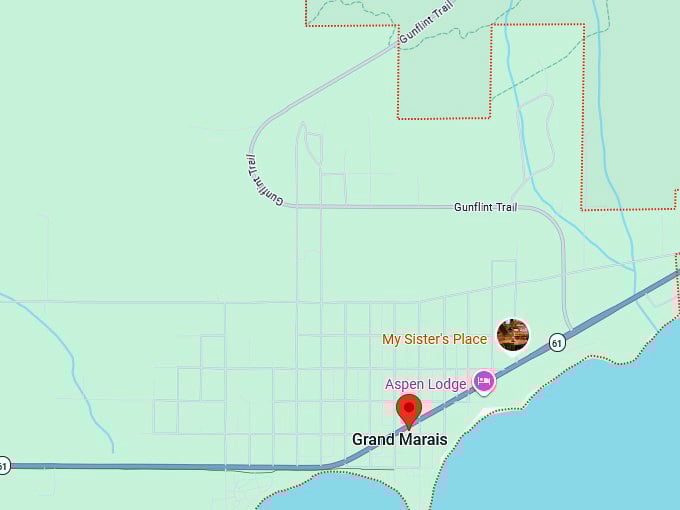 16. grand marais map