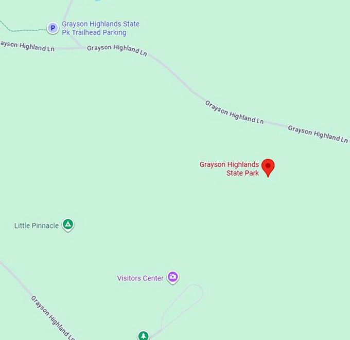 16. grayson highlands state park map