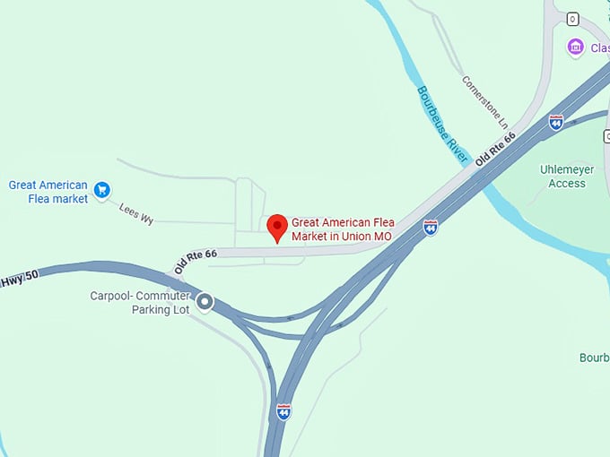 16. great american flea market in union mo map