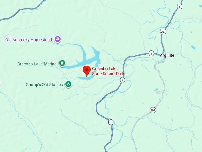 16. greenbo lake state resort park map