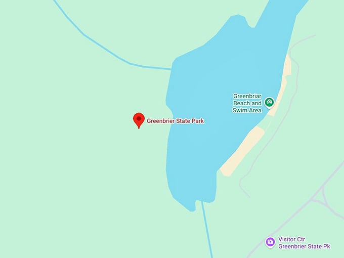 16. greenbrier state park map