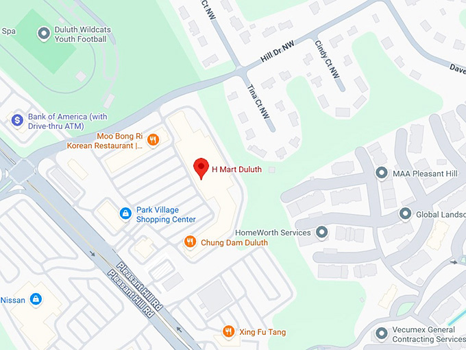 16. h mart duluth map